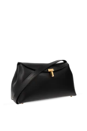 TOTEME Leather Shoulder Bag - Black