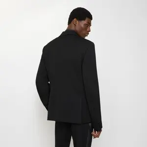Burberry Grain De Poudre Wool Tuxedo Jacket