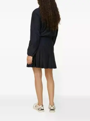 Burberry Wrap Mini Skirt - Blue