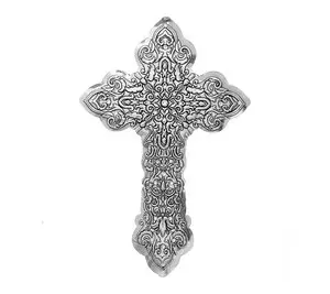 WENDELL AUGUST Baroque Wall Cross With Crystals - One-color