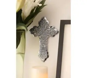 WENDELL AUGUST Baroque Wall Cross With Crystals