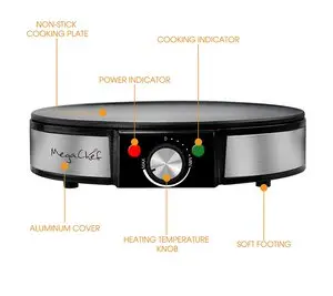 MEGACHEF Nonstick Crepe & Pancake Maker Breakfa St Griddle