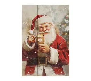 SINCERE SURROUNDINGS 16' Santa Claus Mug Rustic Pallet