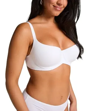 Hunkemoller Cotton Padded Underwired Bra - Bright White