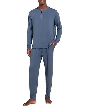 Eberjey Henry Pajama Set - Coastal Blue