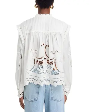 Farm Rio Richilieu Eyelet Shirt