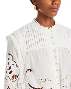 Farm Rio Richilieu Eyelet Shirt