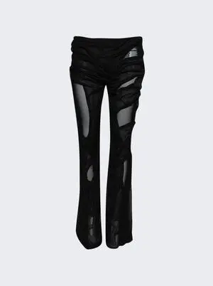 DI PETSA Hand Draped Wetlook Trousers