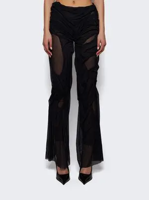 DI PETSA Hand Draped Wetlook Trousers