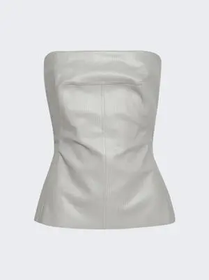 Rick Owens Denim Bustier Top - Ivory