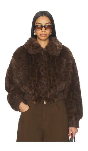 BUBISH Hailey Faux Fur Bomber
