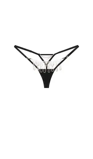 Bluebella Estelle Thong In Black - Black  Silver & Clear