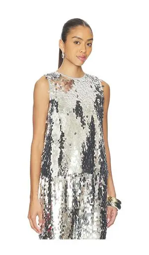 SIMONMILLER Shirley Sequin Top