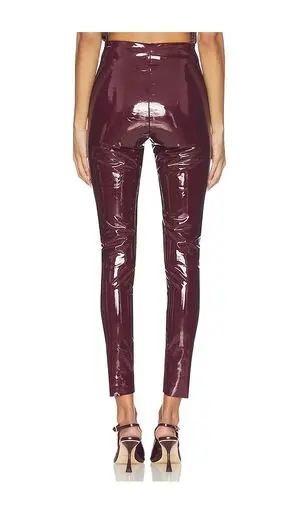 Commando Faux Patent Leather Legging - Burgundy