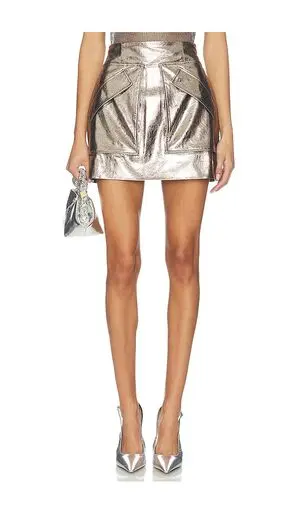 Metallic Mini Skirts