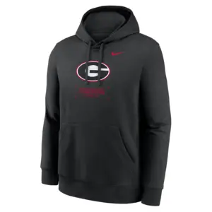 Nike Georgia Club Basketball 2-hit College Pullover Hoodie - Black
