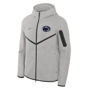 Nike Penn State Tech Fleece Windrunner Full-zip Hooded Jacket - Grey
