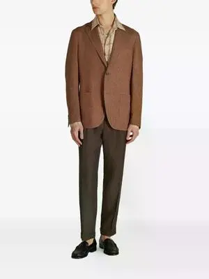 Incotex Single-breasted Linen Jacket