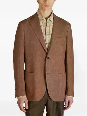 Incotex Single-breasted Linen Jacket