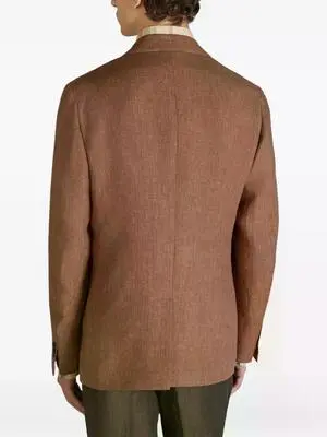 Incotex Single-breasted Linen Jacket