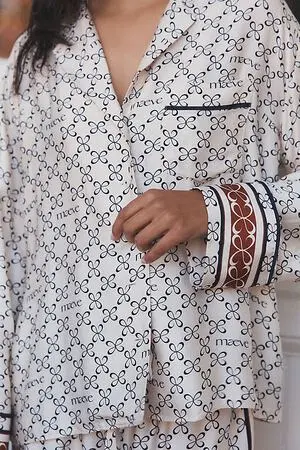 Maeve Silken Buttondown Pajama Top
