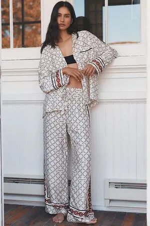 Maeve Silken Buttondown Pajama Top
