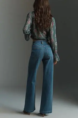 Paige Anessa High-rise Wide-leg Jeans - Written