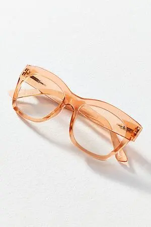 PEEPERS Translucent Square Readers - Peach