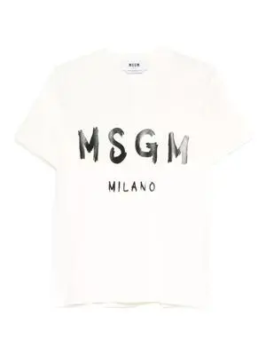 Msgm Round Neck T-shirts For Women