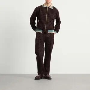 Drole De Monsieur Monogrammed Tracksuit Trousers - Dark Brown
