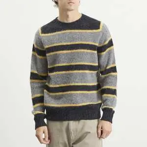 Howlin' Absolute Belter Stripe Jumper - Charcoal