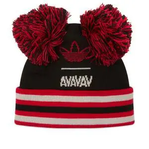 Adidas By Avavav Pom Pom Beanie - Black/better Scarlet