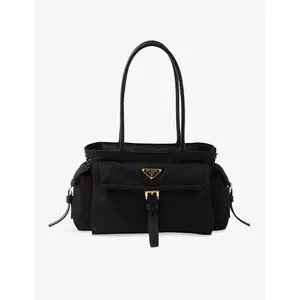 Prada Re-nylon And Leather Tote Bag