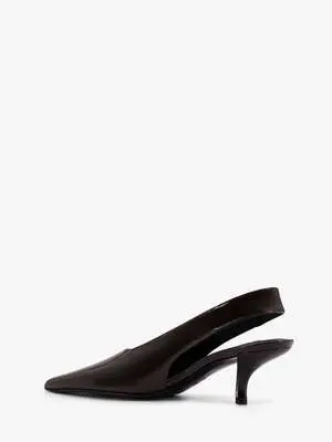 TOTEME Pointed-toe Slingback With Covered Heel - Brown