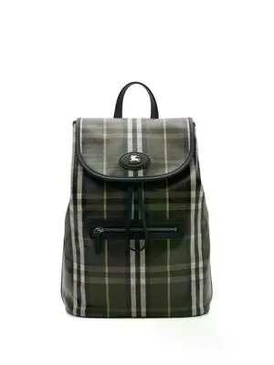 Burberry Tartan-pattern Backpack - Green
