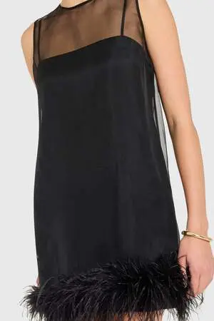 Amanda Uprichard Minnie Silk Organza Mini Dress
