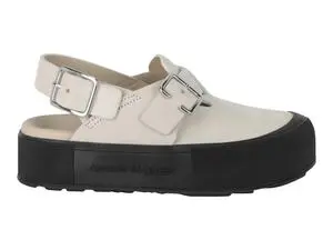 Alexander McQueen Micmac Clogs - Beige/silver