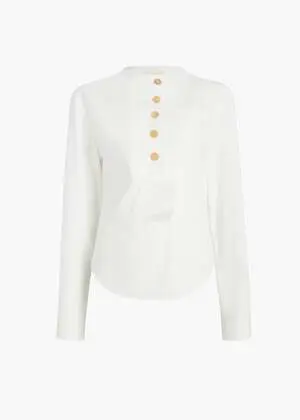 Khaite Poe Top - Chalk
