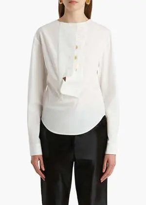 Khaite Poe Top - Chalk