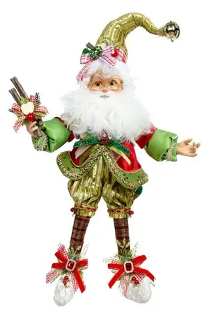 MARK ROBERTS North Pole Apple Cinnamon Elf - Pistachio Green
