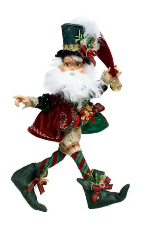 MARK ROBERTS North Pole Bah Humbug Elf - Burgundy