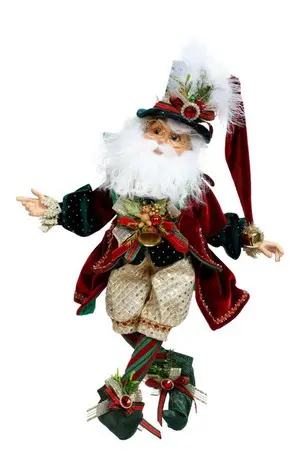 MARK ROBERTS North Pole Bah Humbug Elf - Burgundy