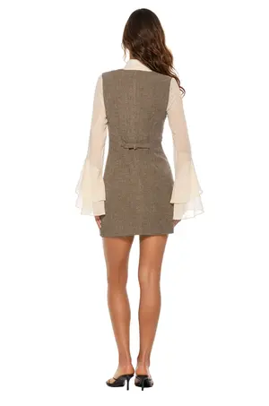ALEXIA ADMOR Lila Printed Dress - Herringbone