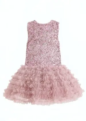 TULLEEN Sequin And Tulle Party Dress