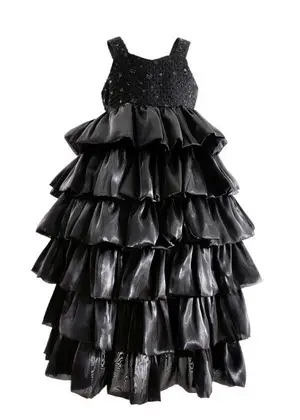 TULLEEN Ruffle Tiered Gala Dress