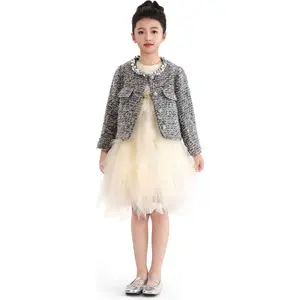 TULLEEN Bouclé Jewel-collar Jacket