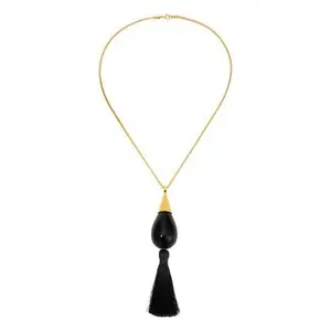HEAVEN MYAHEM Marlowe Tasseled Pendant Necklace - Gold