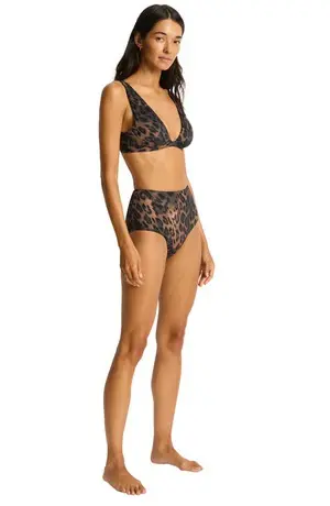 SEA LEVEL Savanna Plunge Bikini Top