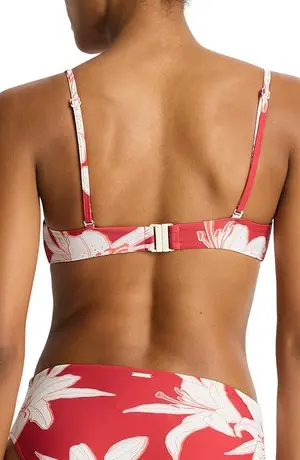 SEA LEVEL Veridian Underwire Balconette Bikini Top - Ruby
