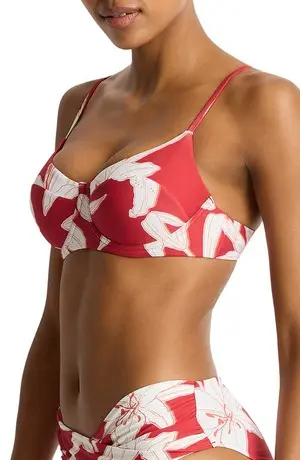 SEA LEVEL Veridian Underwire Balconette Bikini Top - Ruby